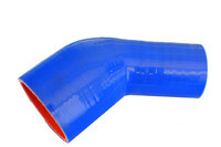 5-ply 45° Blue Silicone Bend Reducer - Mandrel Bending Solutions