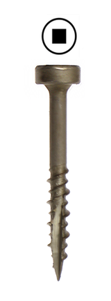 B05114C-1000 #7 1-1/4" Course Pocket Screw - Castle Pocket Hole Machine ...