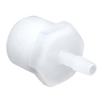 1/8M x 3/32 White Nylon Barb (P115) - Castle USA