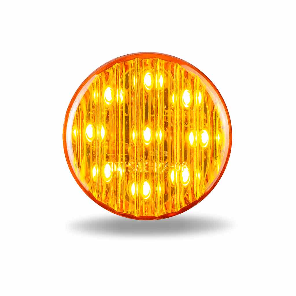 2″ Amber Clearance Marker Round LED Light – 9 Diodes