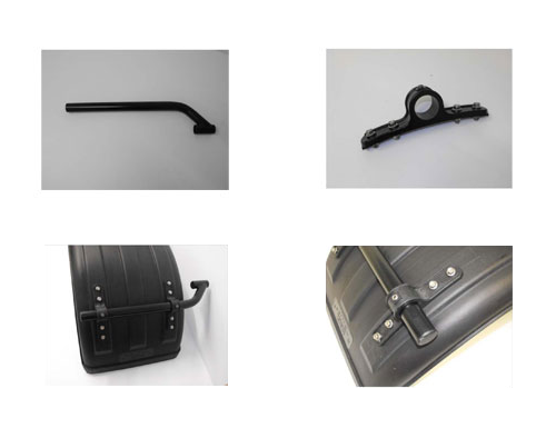 Paddle Mount Bracket Kit for Single Axle Poly Fenders