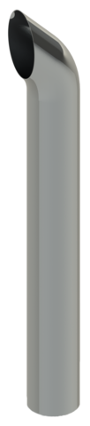 7" West Coast Curve Exhaust Stack