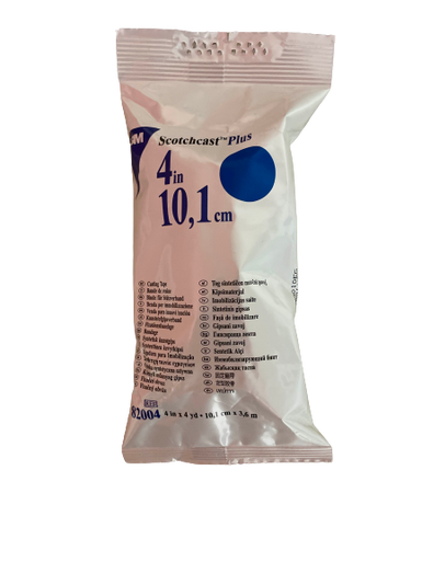 Cast Tape 3M Scotchcast Plus 4" X 12 Foot Fiberglass Blue 10/box