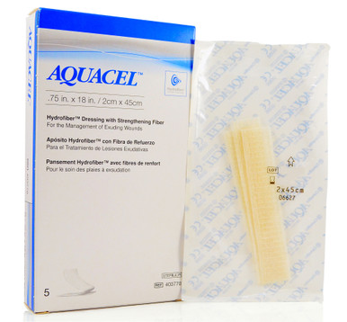 Convatec 403770 Aquacel Rope Hydrofiber Wound Dressing 3/4 X 18 - Box ...
