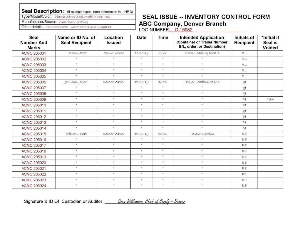 DO YOU TRACK AND CONTROL YOUR SEALS? WE CAN HELP WITH THAT. - American ...