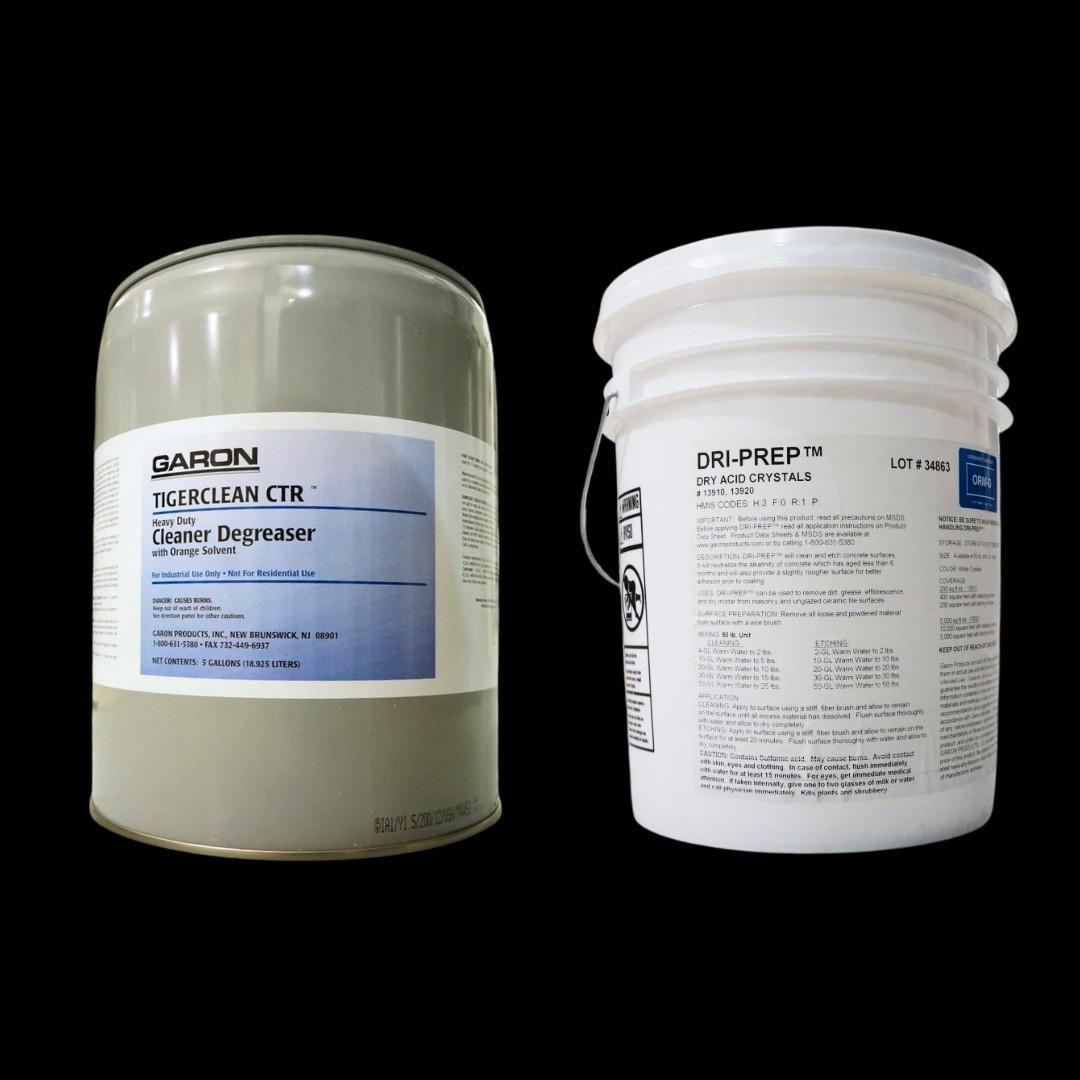 CLEAN & PREP™ KIT Concrete Surface Prep Prepares concrete floor for coating