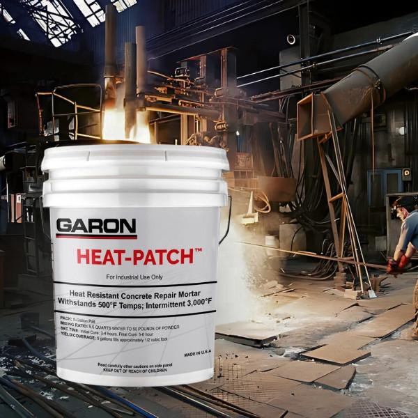 HEAT-PATCH™ Heat Resistant Concrete Repair Mortar Withstands 500°F Temps