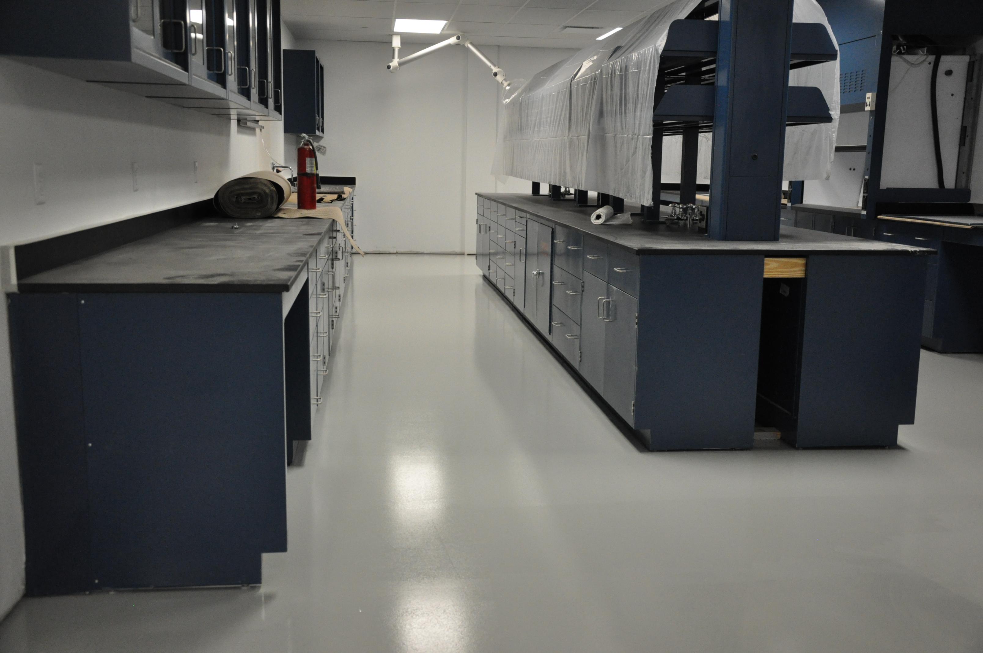 Technical Laboratory Floor Coating Installation - Garon Products Inc