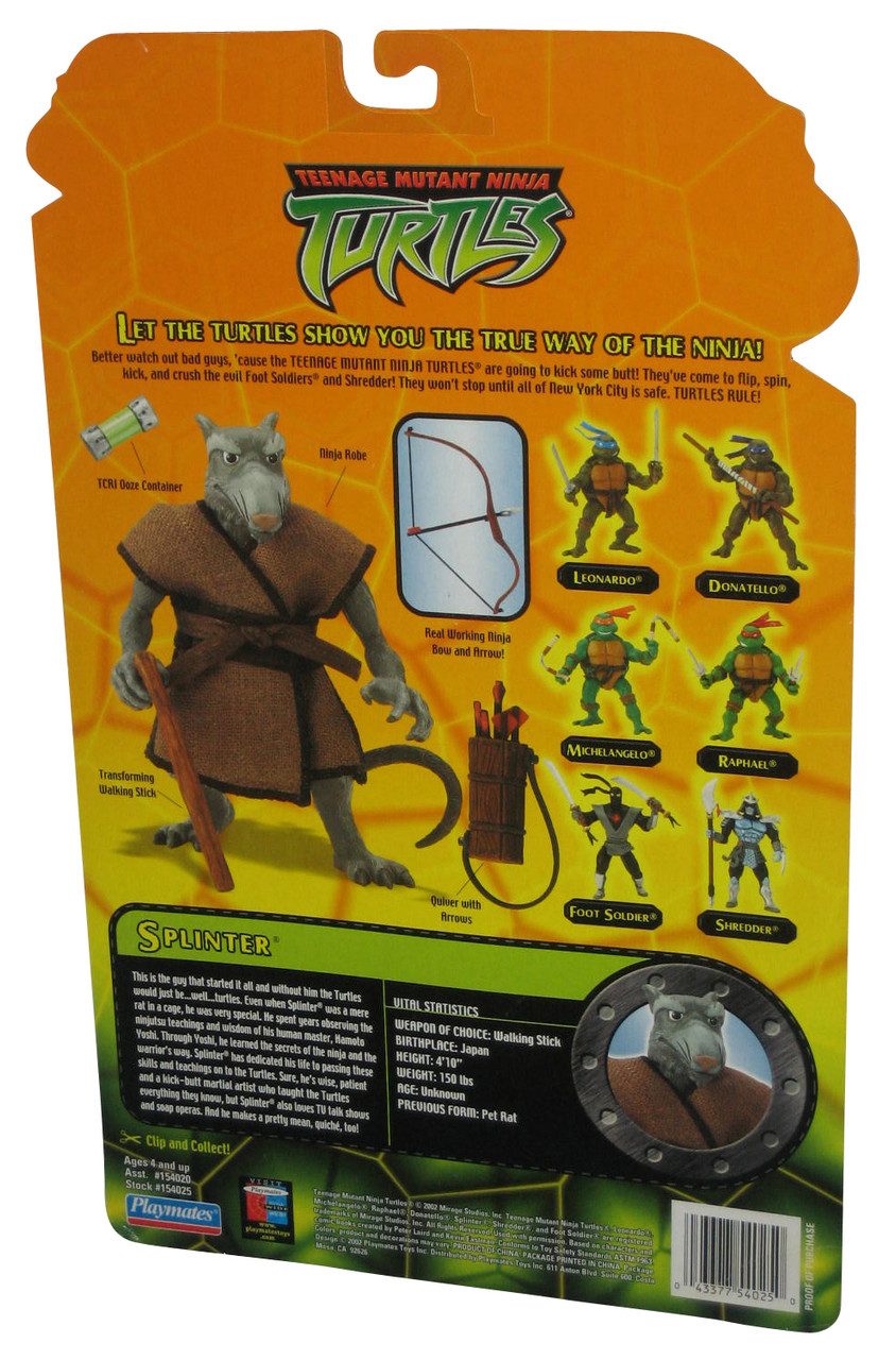 Teenage Mutant Ninja Turtles (2002) TMNT Splinter Action Figure - GKWorld