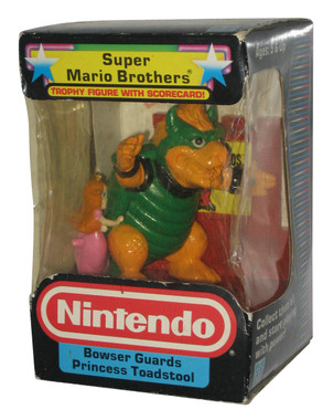 Nintendo Super Mario Bros. Trophy Figure With Scorecard - Bowser Guards ...