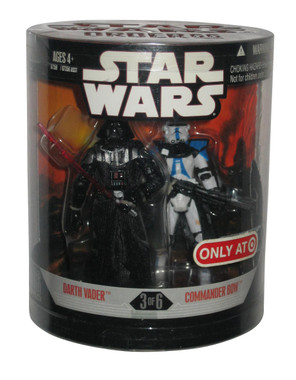 Star Wars Order 66 Exclusive Darth Vader & Commander Bow Figure Set ...