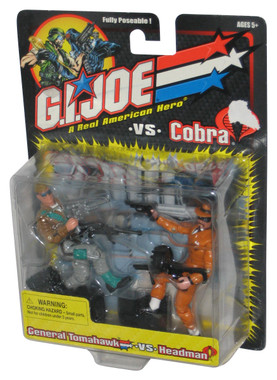 GI Joe General Tomahawk vs Headman (2002) Action Figure Set 2-Pack ...
