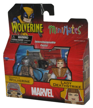 Marvel Wolverine Weapon X & Lady Deathstrike (2017) MiniMates Figure ...