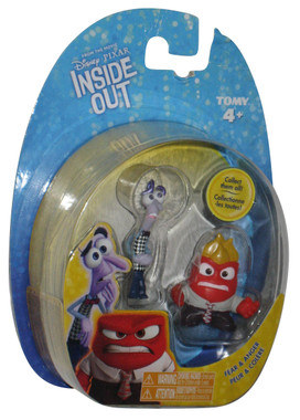 Disney Pixar Inside Out Fear & Anger Tomy Mini Figure Set 2-Pack ...