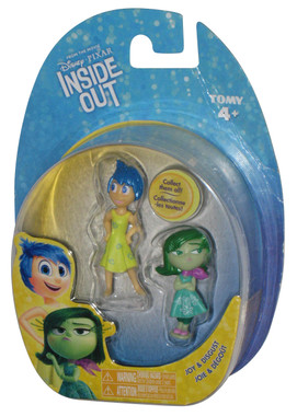 Disney Pixar Inside Out Joy and Disgust Tomy Mini Figure Set 2-Pack ...