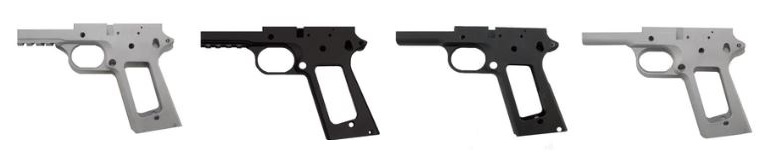 Officer vs Commander vs Government 1911 Frames - 80% Lowers