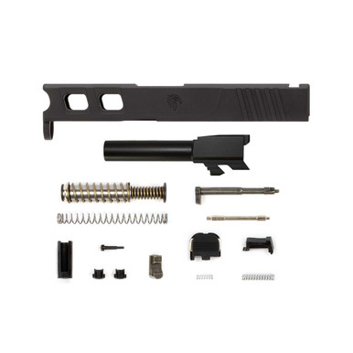 Complete Glock® 43 Compatible Slide (LFA Elite), Black w/ Black or ...