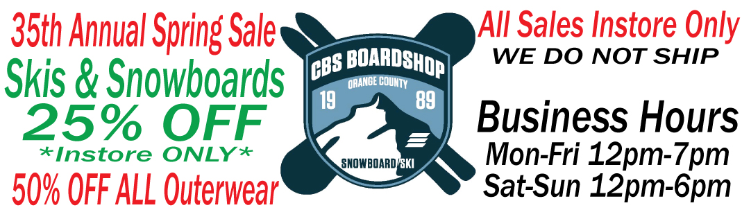 CBS Boardshop Ski & Snowboard Since 1989