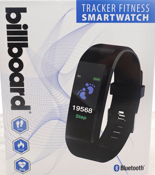 Billboard Tracker Fitness Smartwatch Bluetooth Black Model BB2657 New ...