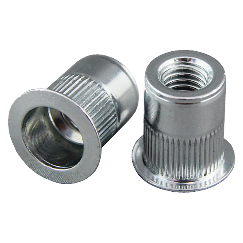 Rivtec | Steel (IN-YLF) Thin Large Flange ZP Rivet Nut Range