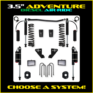 Rock Krawler 3.5" Adventure Suspension System (Rear Air Ride) For Ram ...