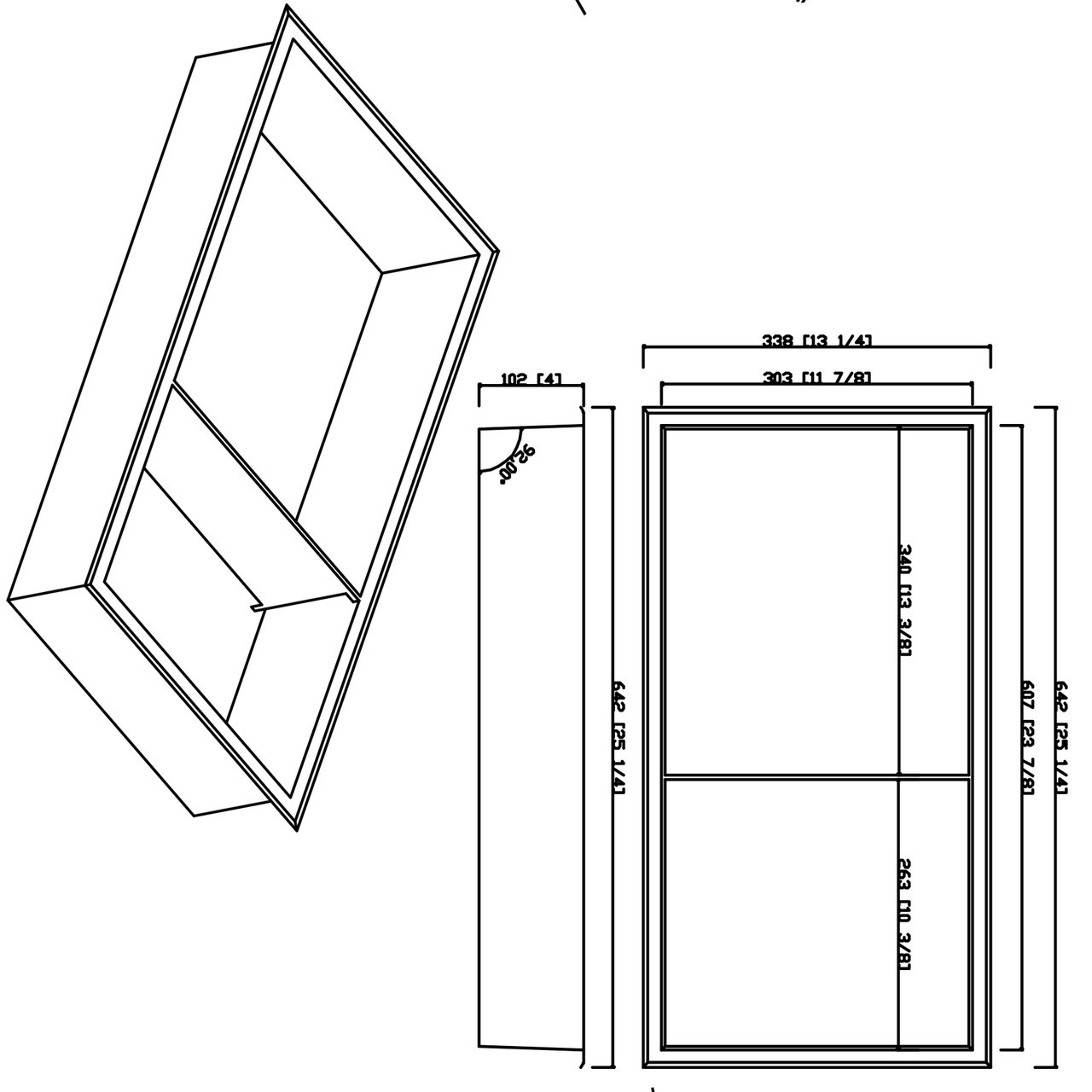 Thermopanel Stainless Steel Recess Shower Niche