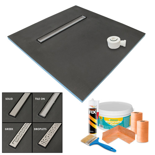 Linear Wet Room Shower Trays 20mm Thickness Sirra