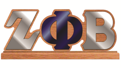 Desk Top Letters w/Wooden Base - ZPB