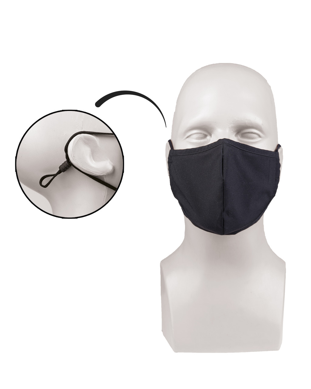 MIL-TEC® BLACK POLY FACE MASK - STURM-MILTEC USA.