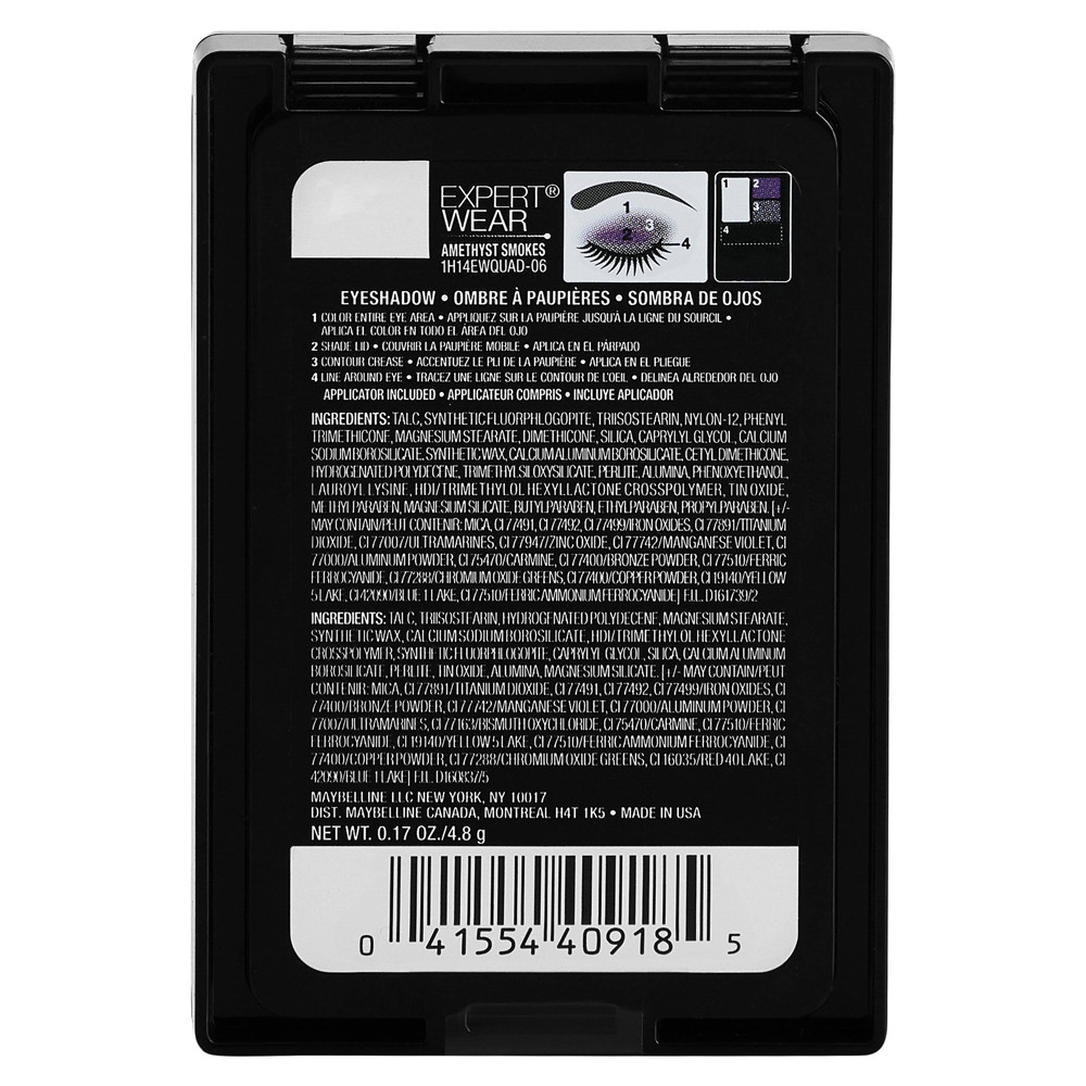 Maybelline ExpertWear Eye Shadow Quad - BuyMeBeauty
