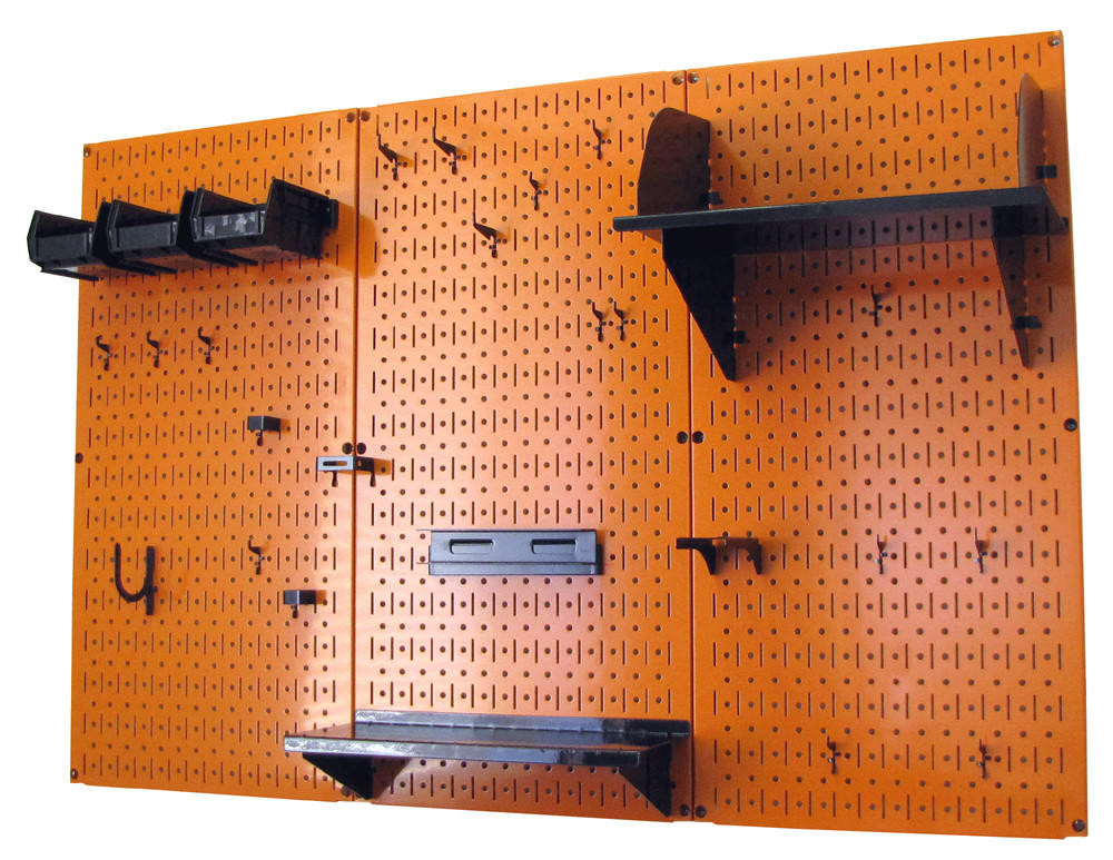 Metal Pegboard Garage Wall Tool Organizer