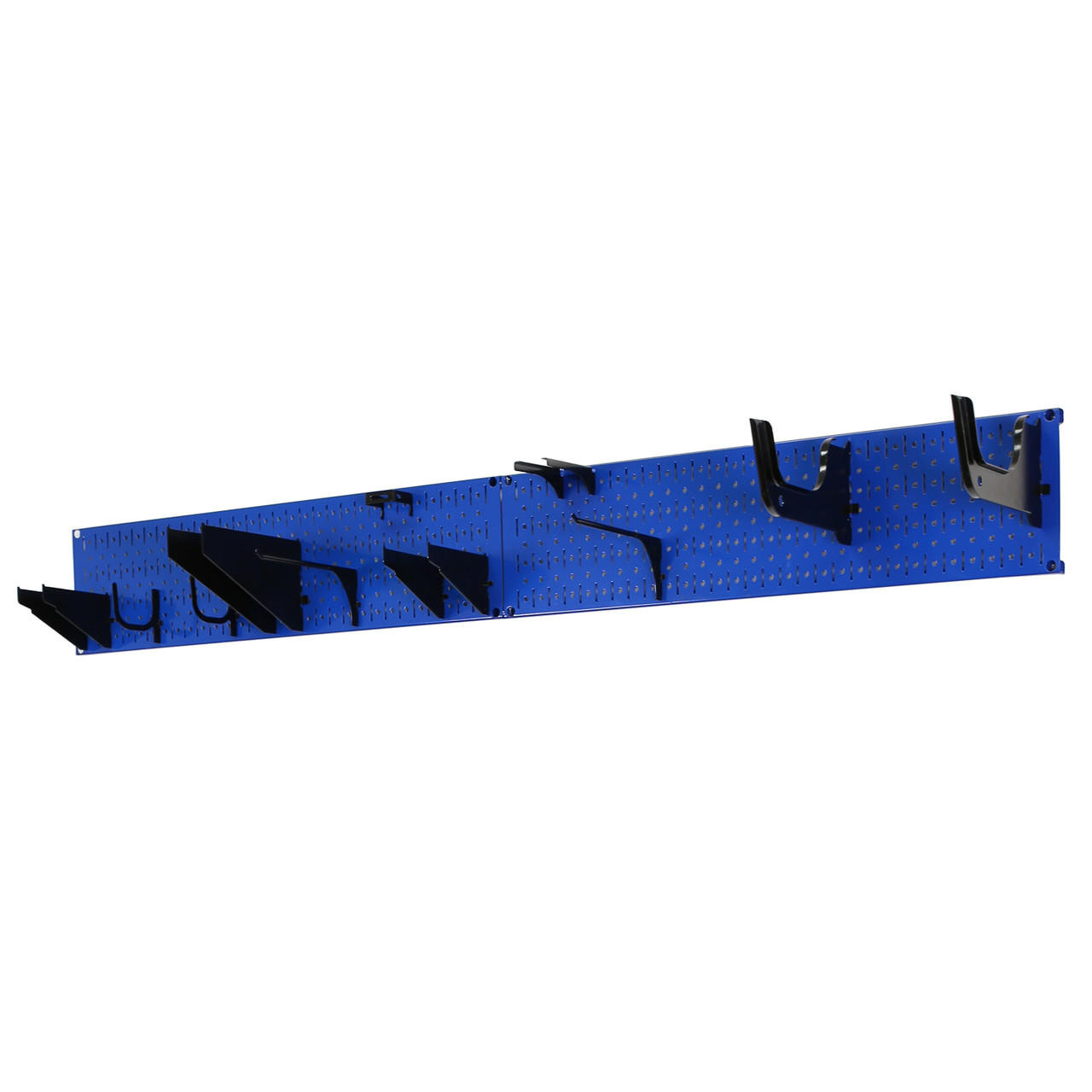 Small Blue Metal Pegboard - Narrow Spaces