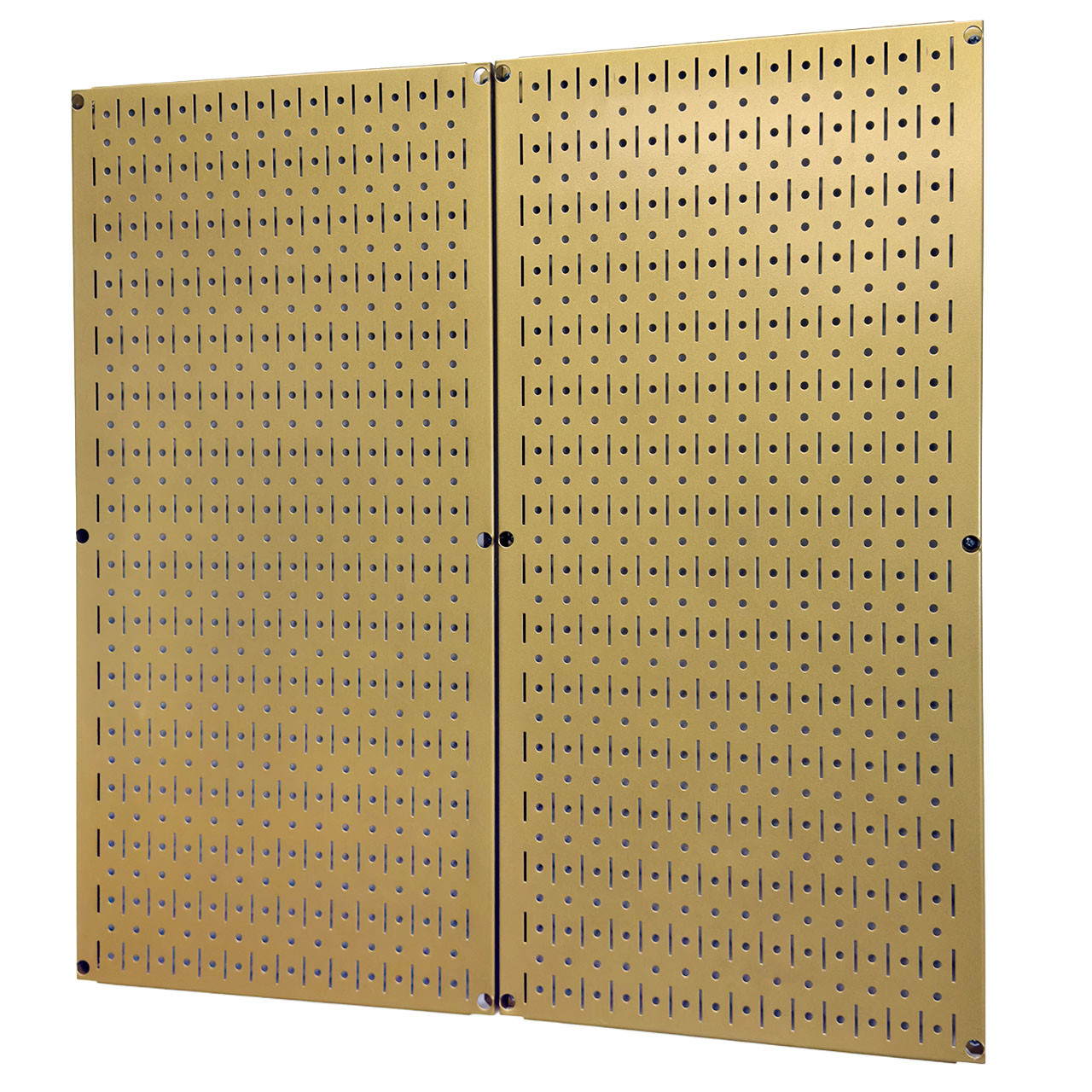 Gold Metal Pegboard Tool Board 2-Panel Pack
