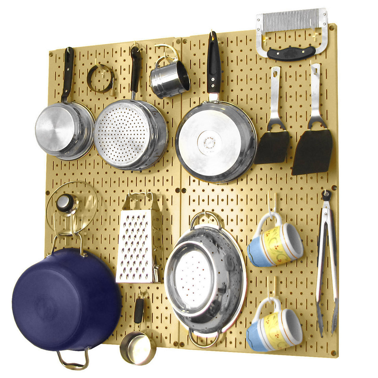 Golden Kitchen Pegboard Organizer Kit