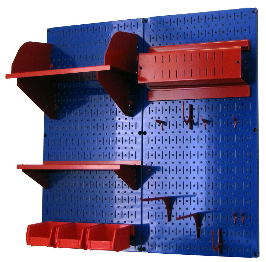 Eclectic Craft Room Pegboard - Chic Peg Board Organizer