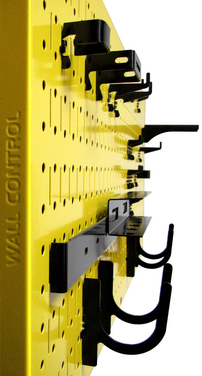 Yellow Metal Pegboard - Horizontal - Steel