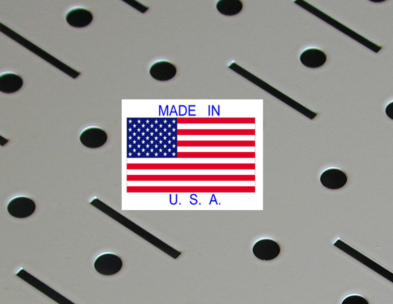 Custom Pegboard - Gray Metal Peg Board 24 x 16 Inch