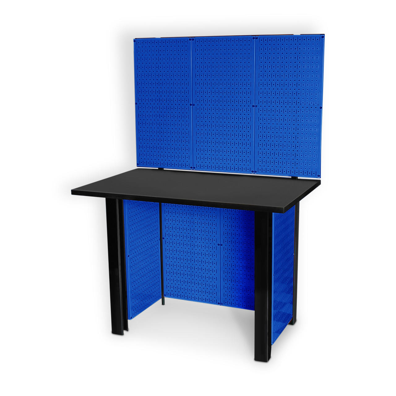 Industrial Blue Heavy Duty Workbench with Pegboard