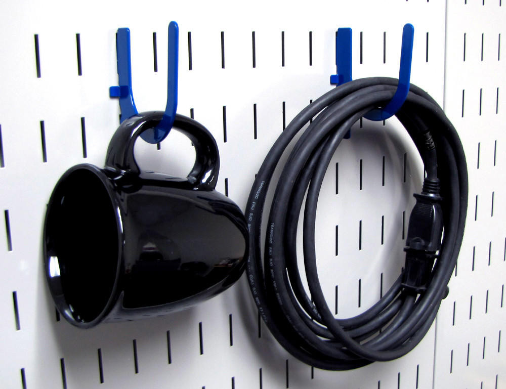 Slotted Pegboard U Hooks - 3 Inch Metal U-Hook Pegs Wall Control