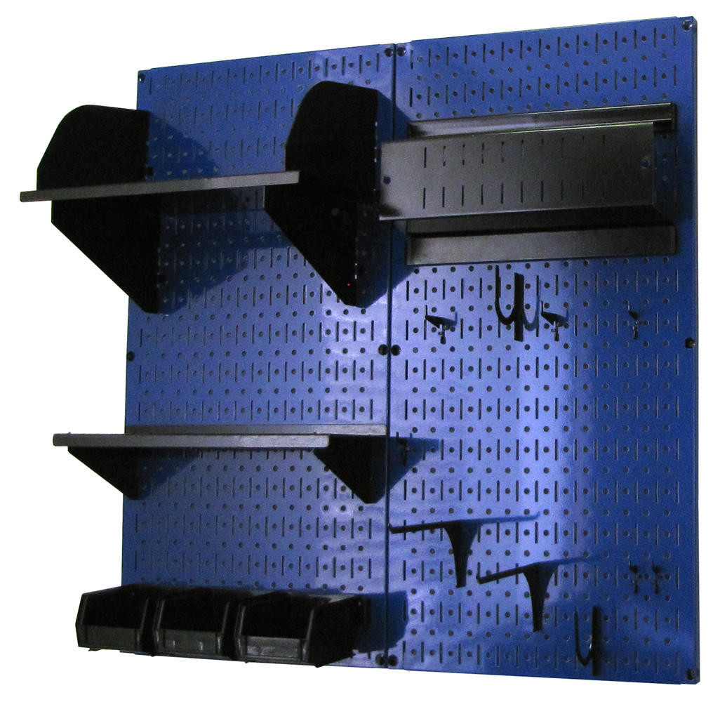 Eclectic Craft Room Pegboard - Chic Peg Board Organizer