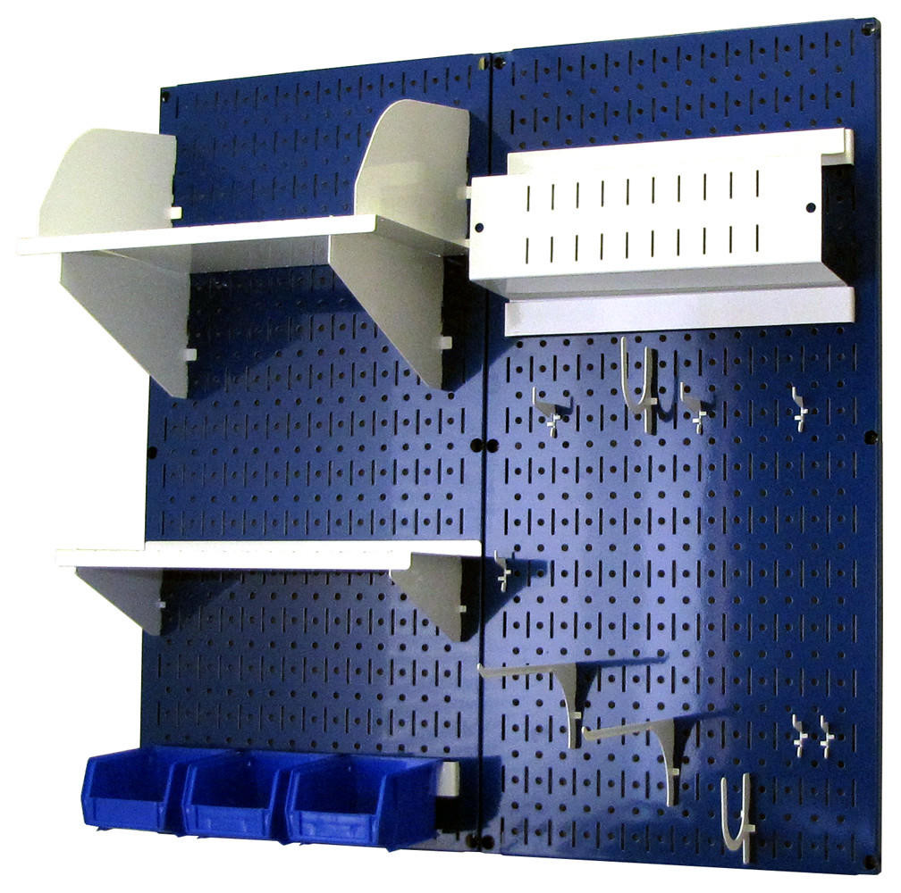 Eclectic Craft Room Pegboard - Chic Peg Board Organizer