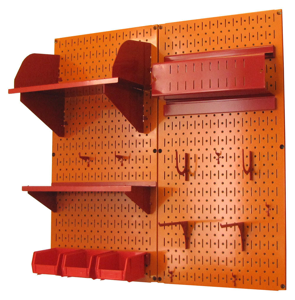 Modern Pegboard Craft Organizer - Craft Room Peg Board