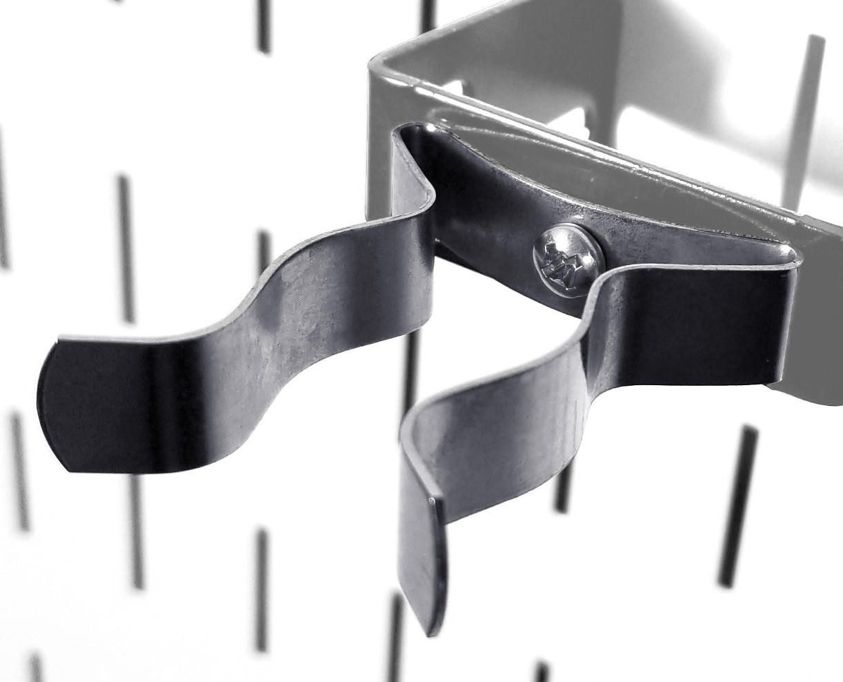 Spring Clip - Slotted Pegboard Tool Clips