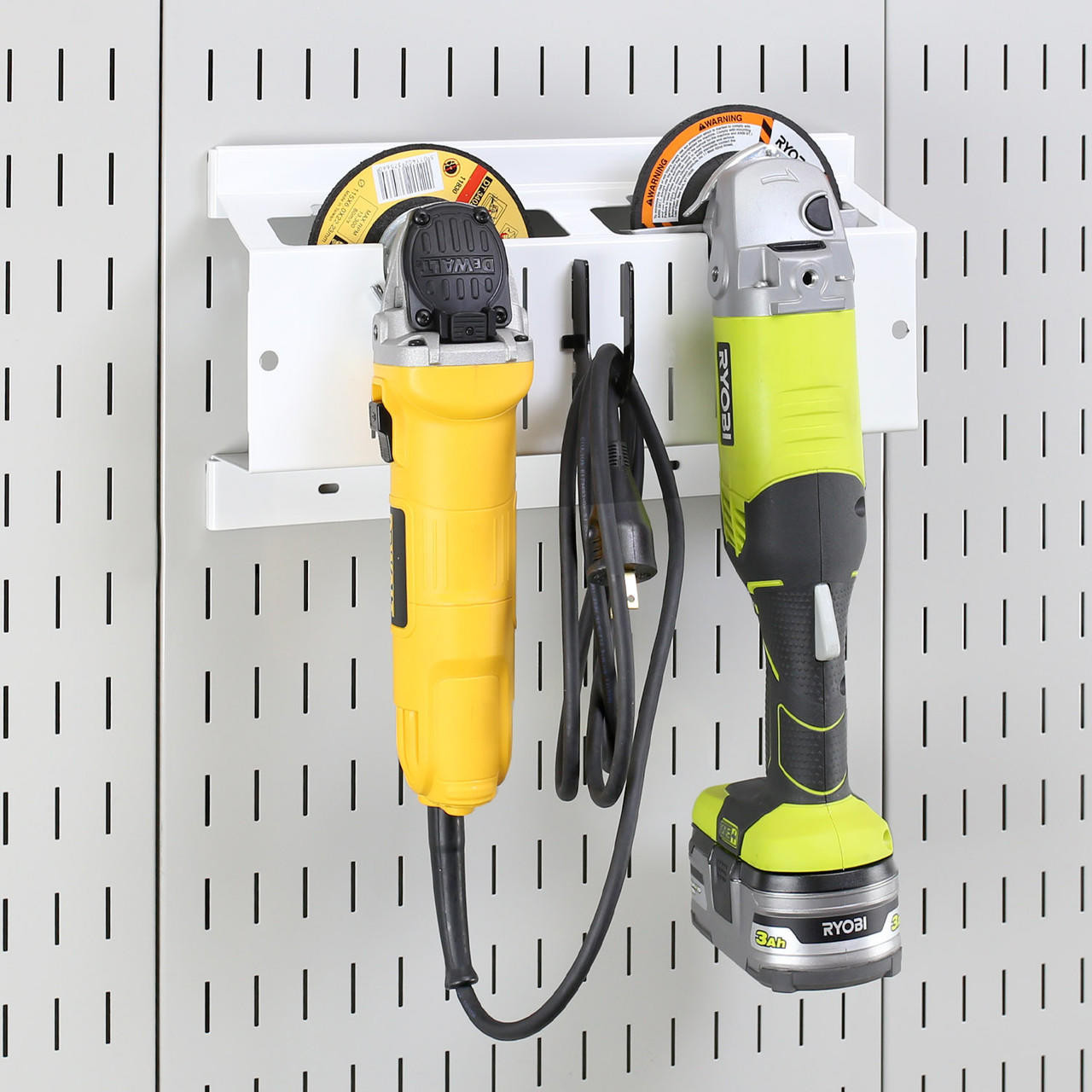 Angle Grinder Storage Rack - Pegboard Holder - 4 1 2 7