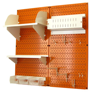 Modern Pegboard Craft Organizer - Craft Room Peg Board