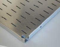 Slotted Galvanized Steel Pegboard - Metallic Slots