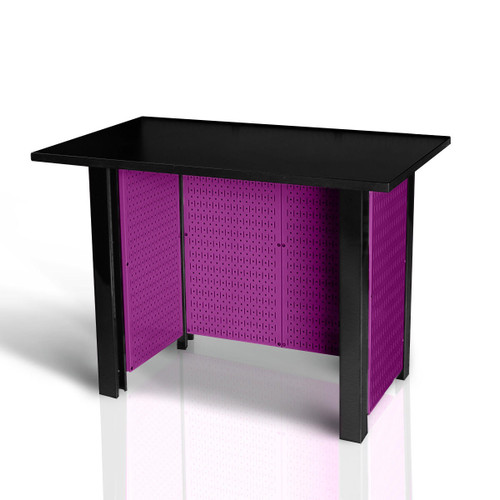 Purple Power Pegboard Workbench Workstation