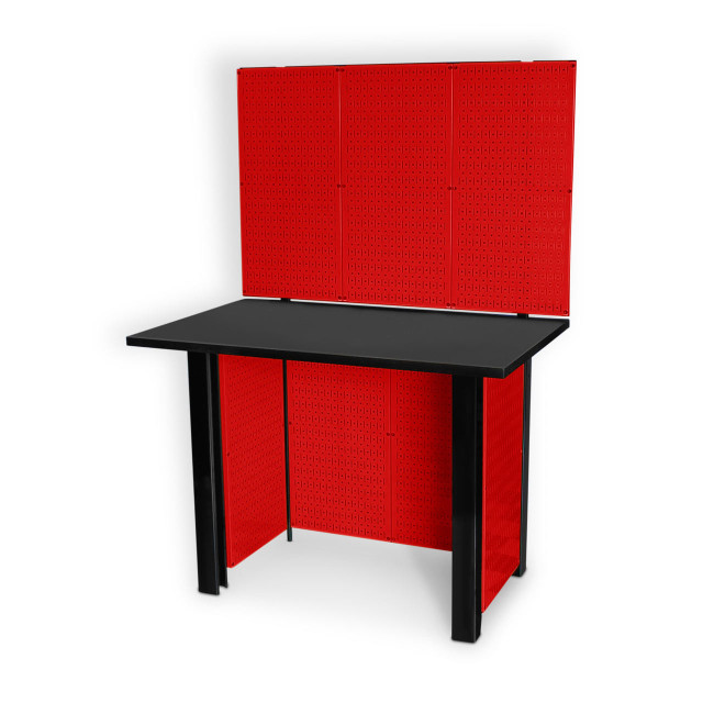 Red Pegboard Workbench for any Craftsman