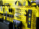 Yellow Metal Pegboard - Horizontal - Steel