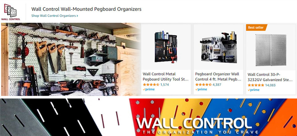 Pegboard System | Metal Pegboard System | Wall Control